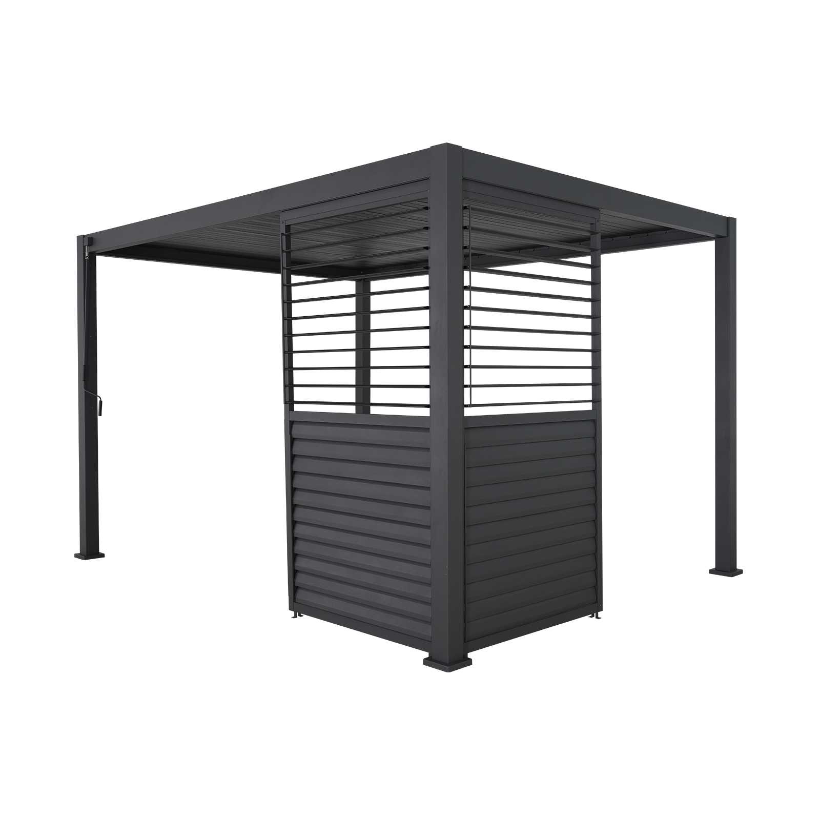 Nova - Titan 1m Aluminium Side Wall With Adjustable Louvres for 3m ...